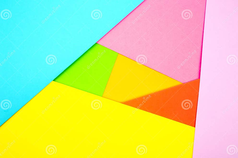 Colored Paper Set. Creativity and Creativity Stock Image - Image of ...