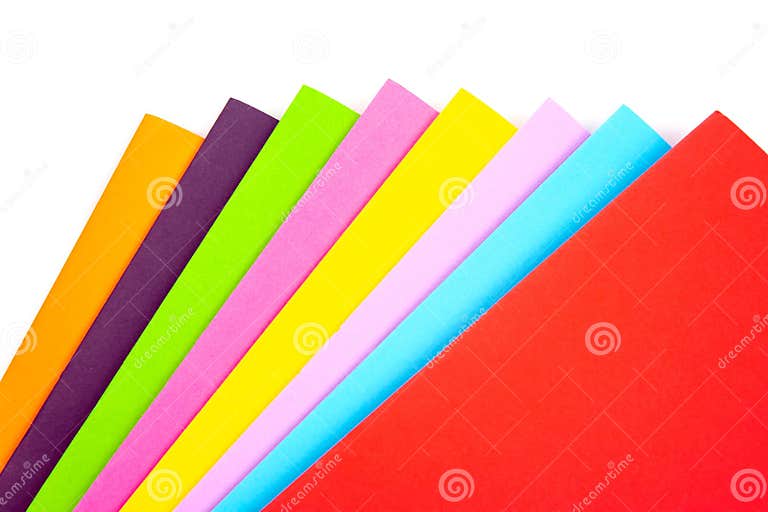 Colored Paper Set. Creativity and Creativity Stock Image - Image of ...