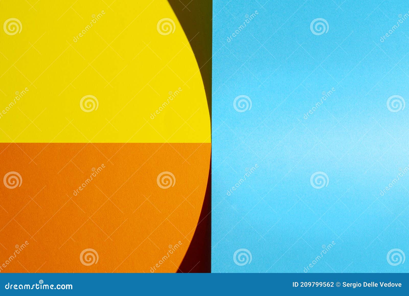 Colored Paper and the Shadow Stock Photo - Image of colored, decorative ...