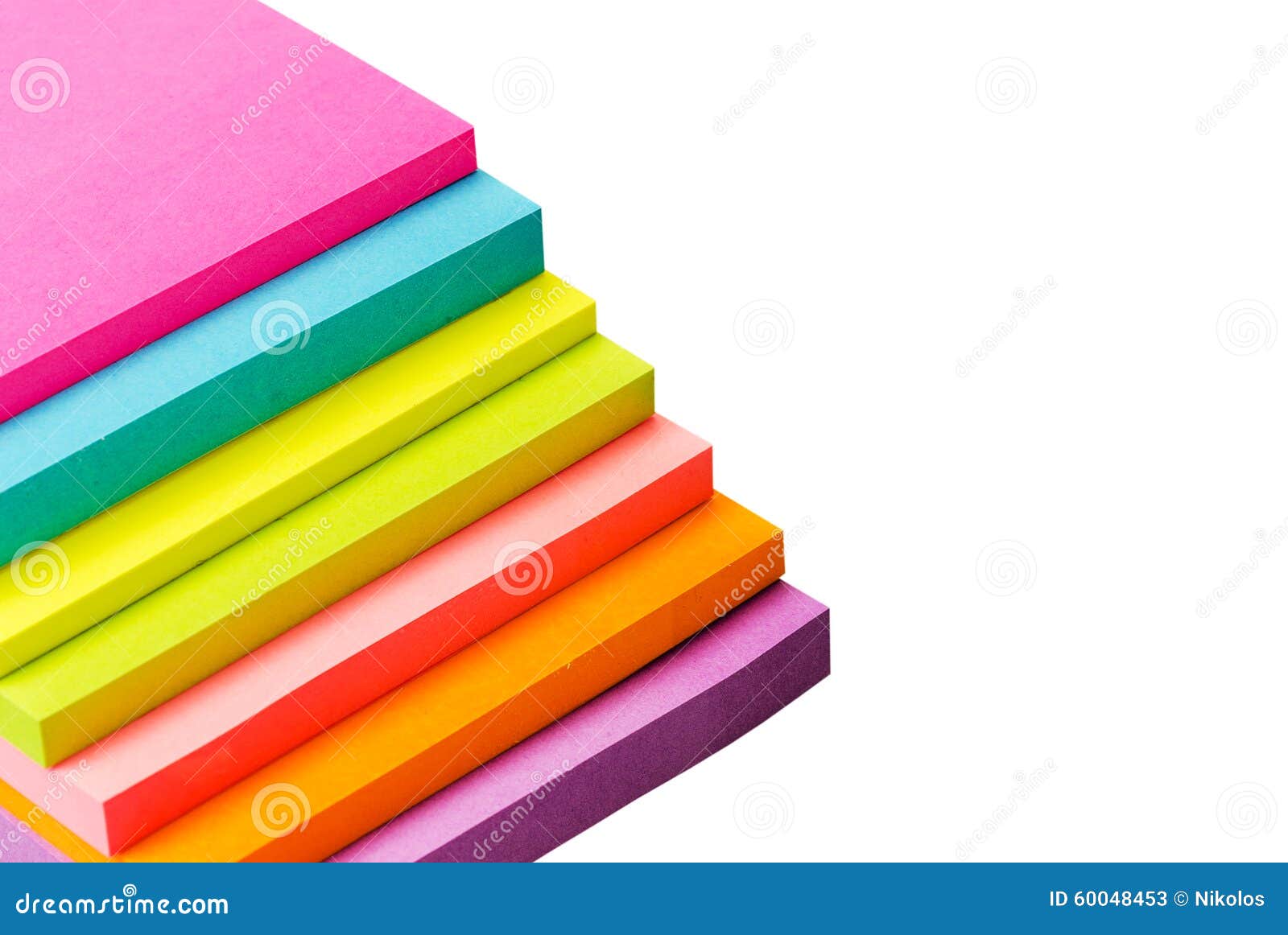 Colored paper stickers stock image. Image of keeper, office - 60048453