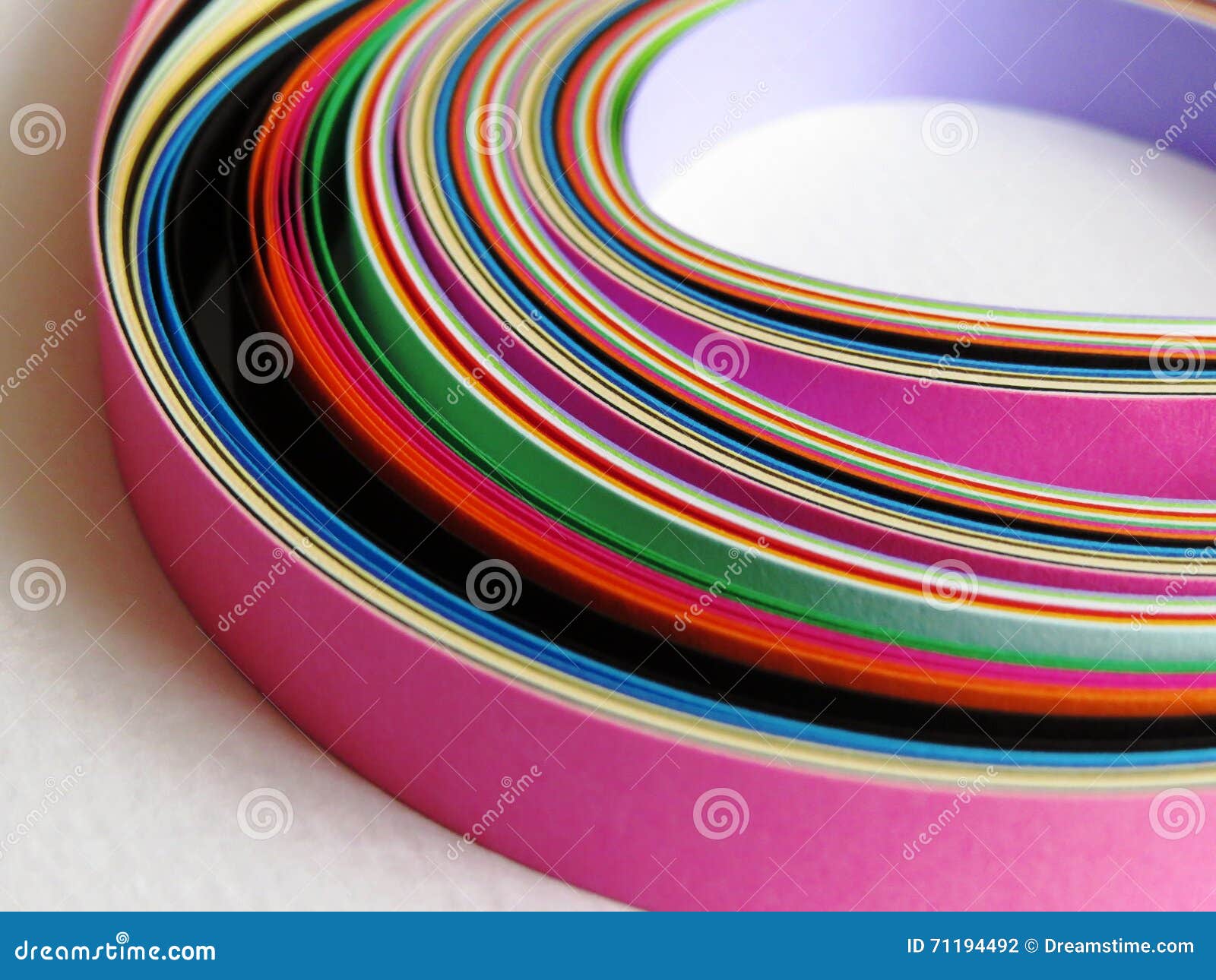 Colored Paper Strips Background Stock Photo - Image of rainbow ...