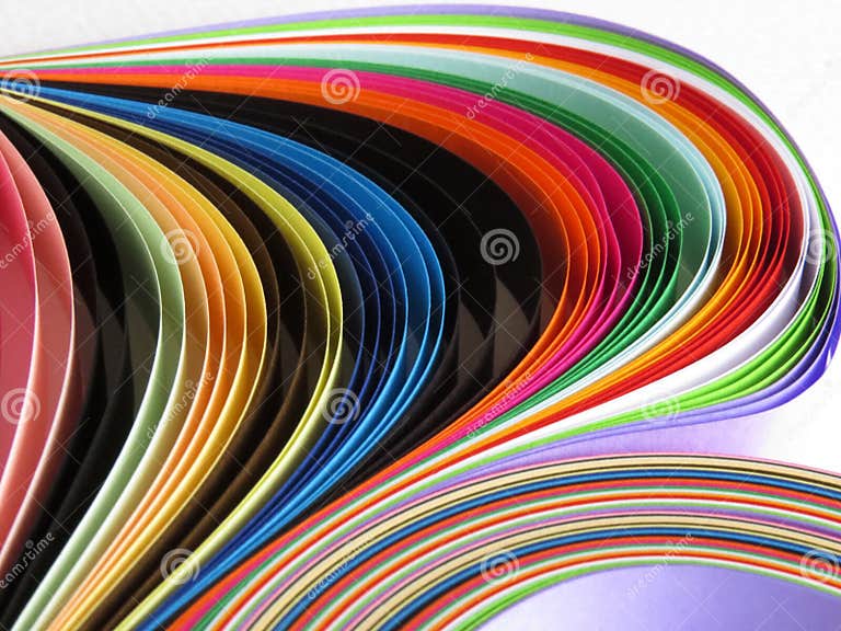 Colored Paper Strips Background Stock Illustration - Illustration of ...