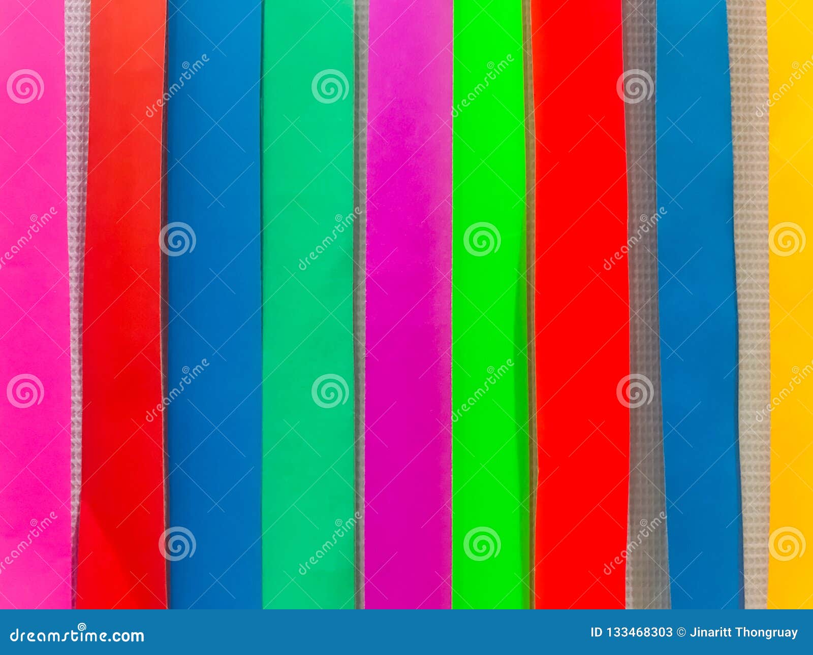 Colored Paper Strips Decorate on Board Stock Image - Image of banner ...