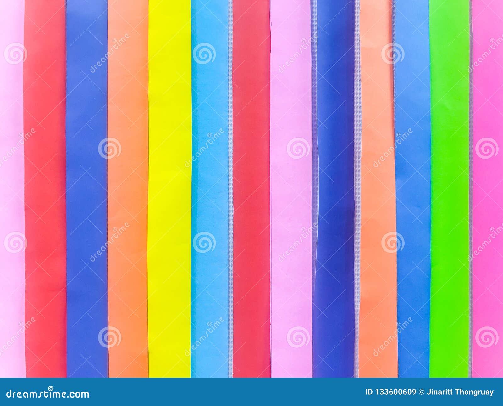 Colored Paper Strips Decorate on Board Stock Image - Image of colourful ...