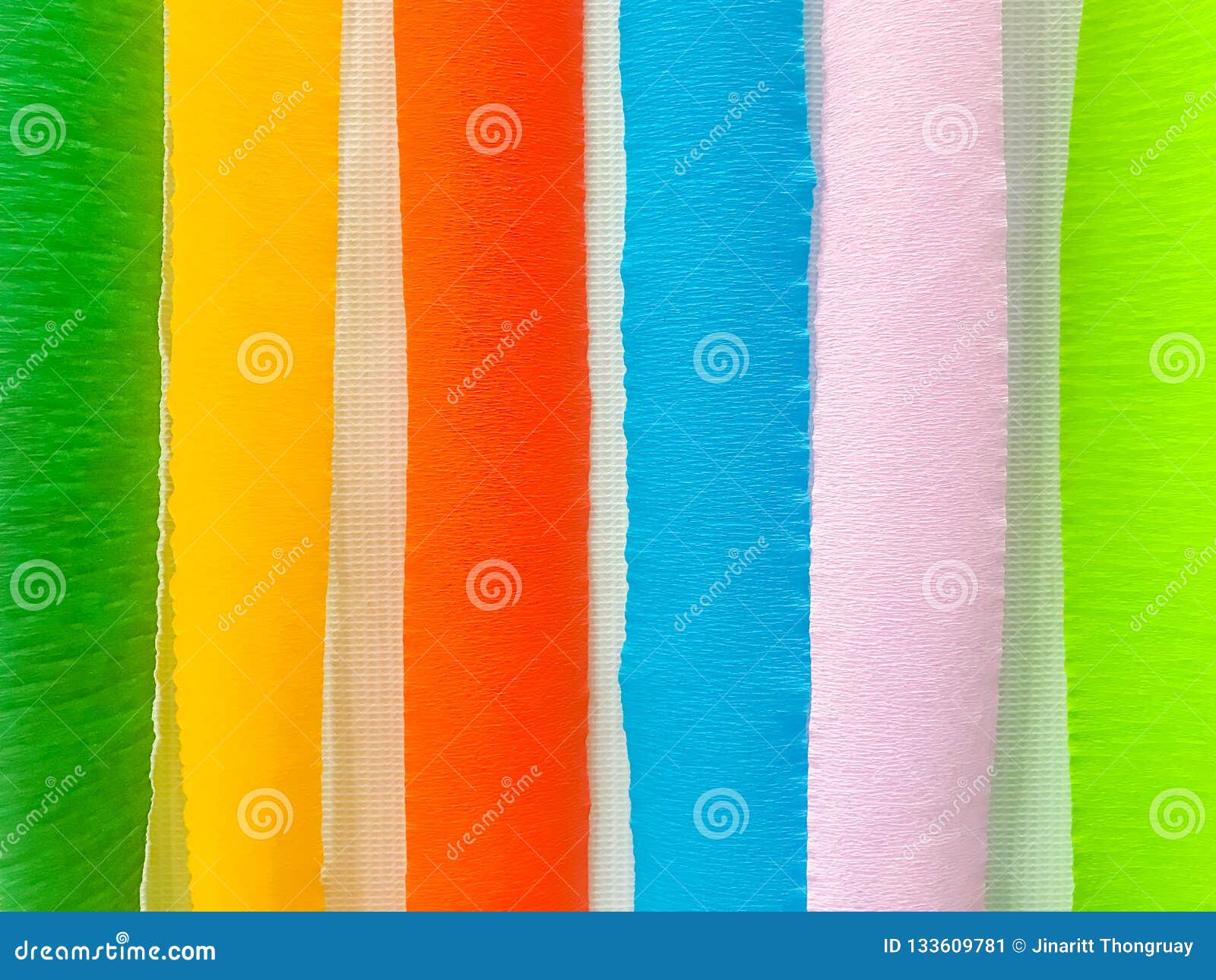 Colored Paper Strips Decorate on Board Stock Image - Image of line ...