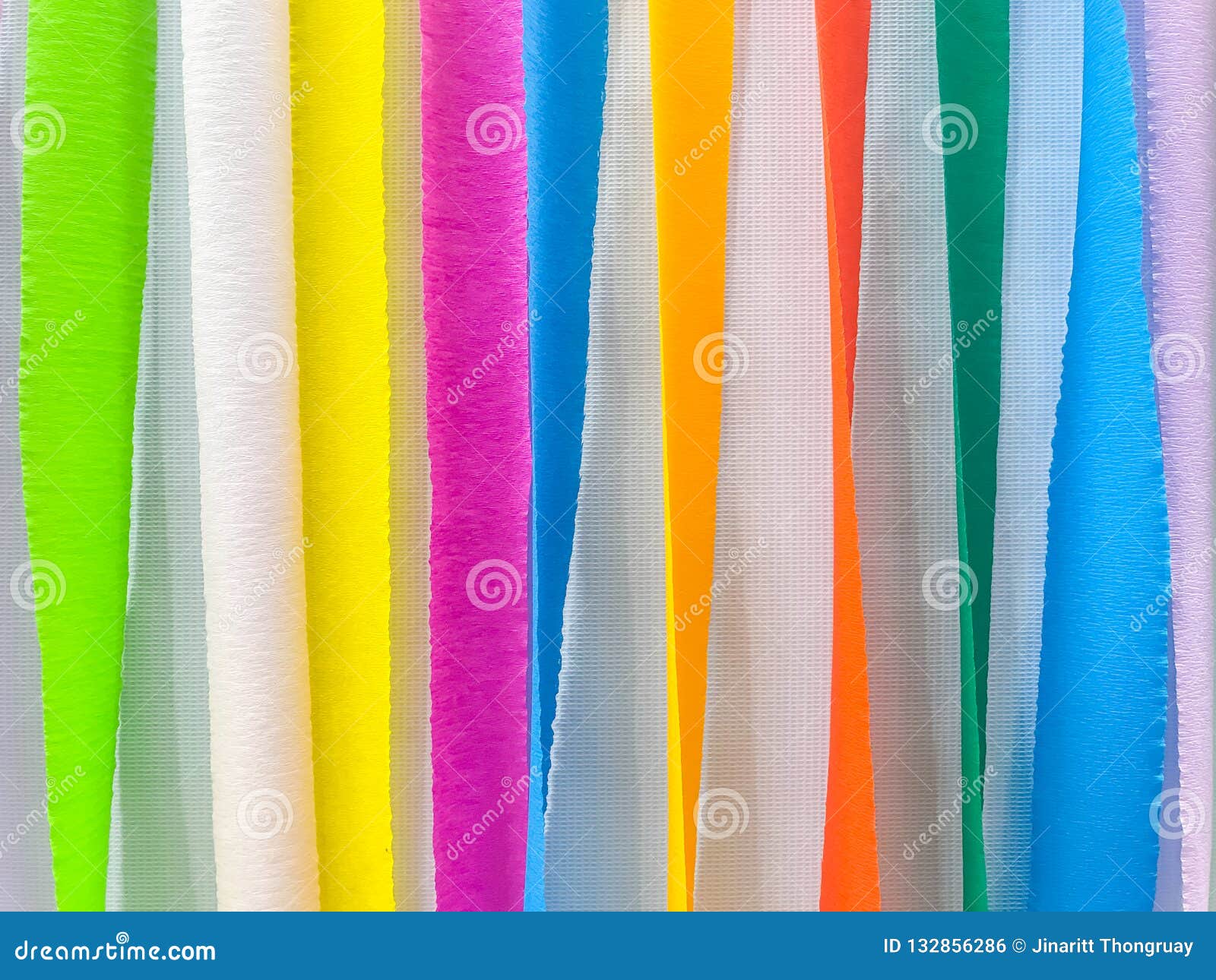 Colored Paper Strips Decorate Stock Photo - Image of colourful, color ...