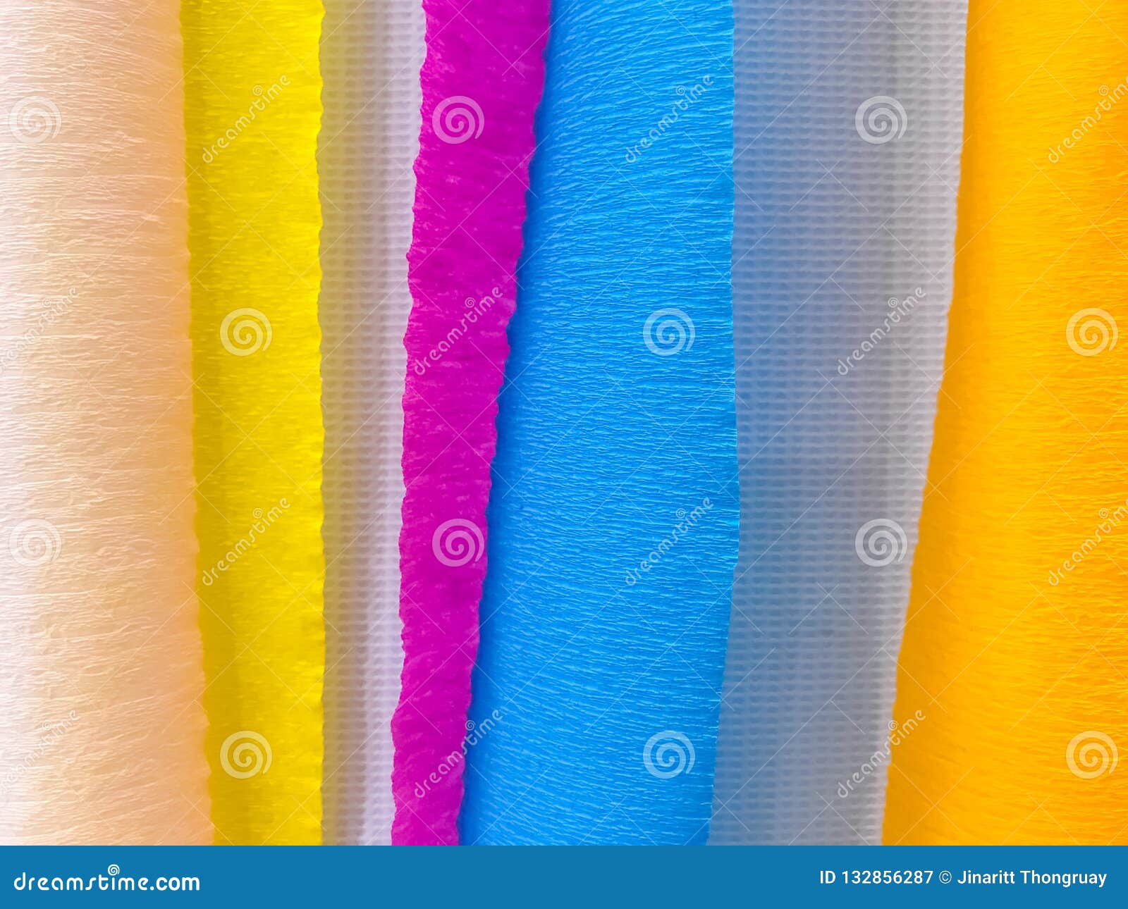 Colored Paper Strips Decorate Stock Image - Image of backdrop, colored ...