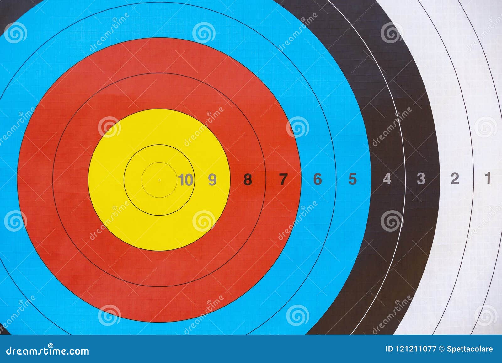 Colored Paper Target for Shooting Stock Image - Image of bullet, paper ...
