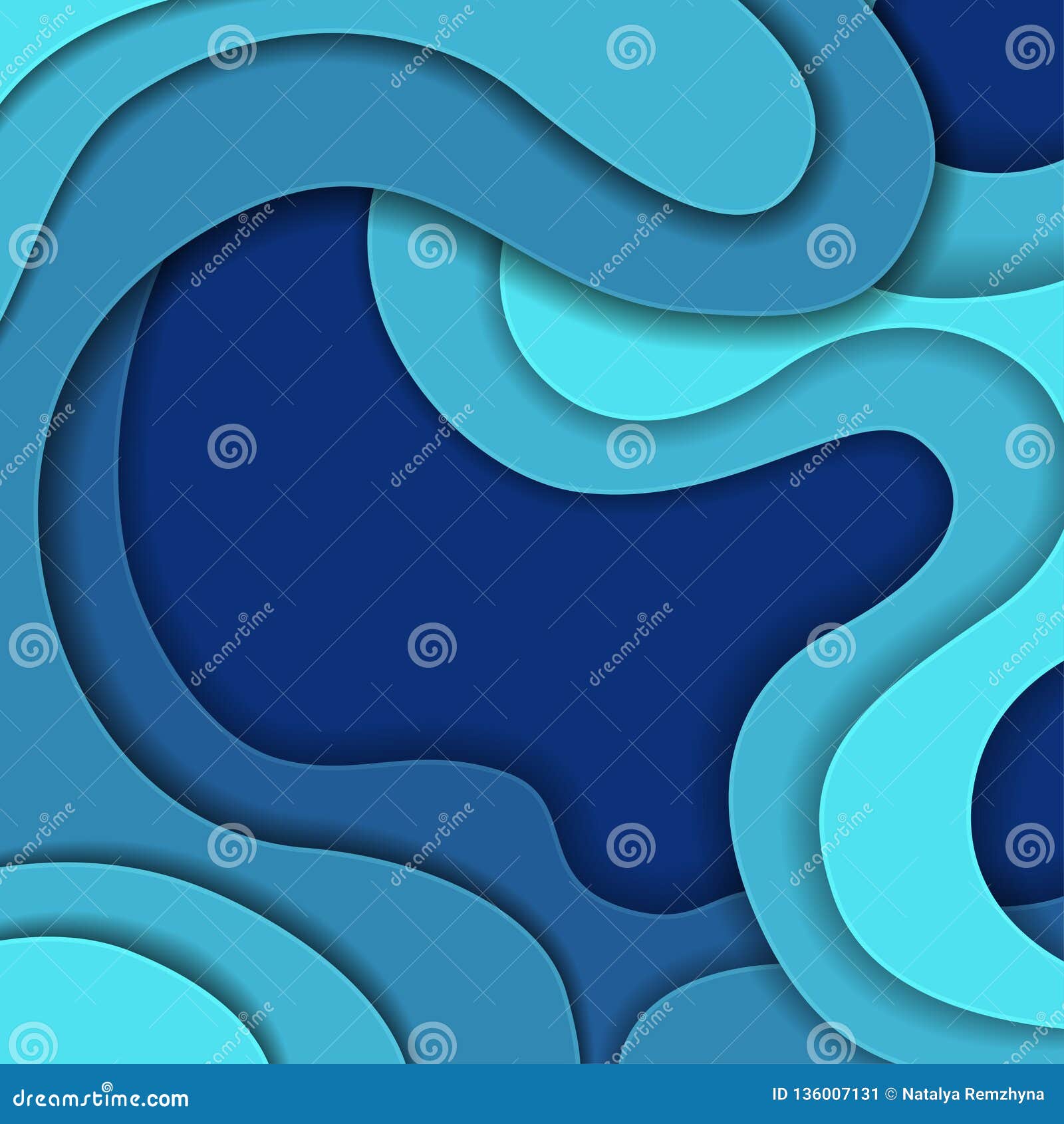 Colored Paper Waves, Abstract, Geometric Background Texture Layers of ...