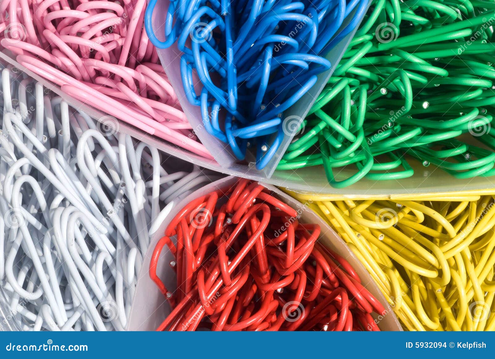 Colored Paperclips stock photo. Image of clips, assortment - 5932094