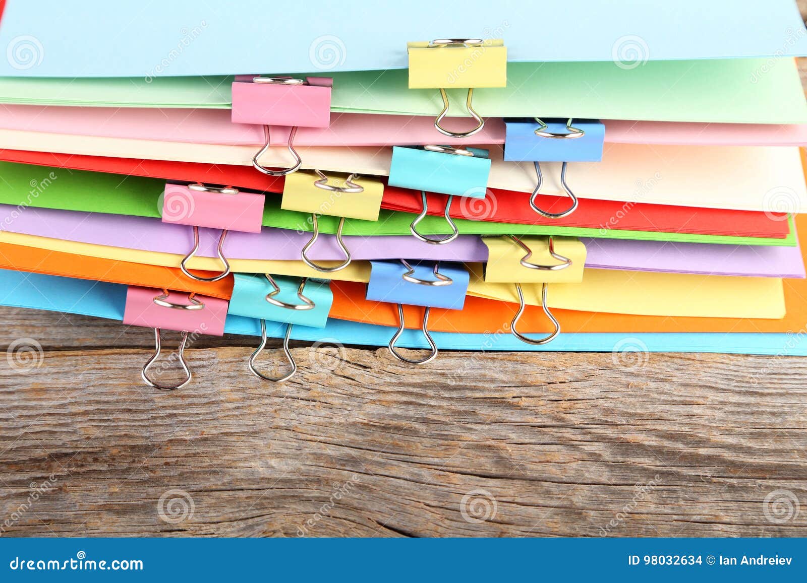 Colored papers stock photo. Image of blue, design, decoration - 98032634