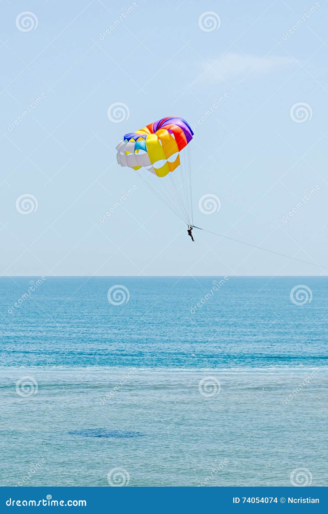 Parasailing, Also Known As Parascending Or Parakiting, At Agauda Beach ...