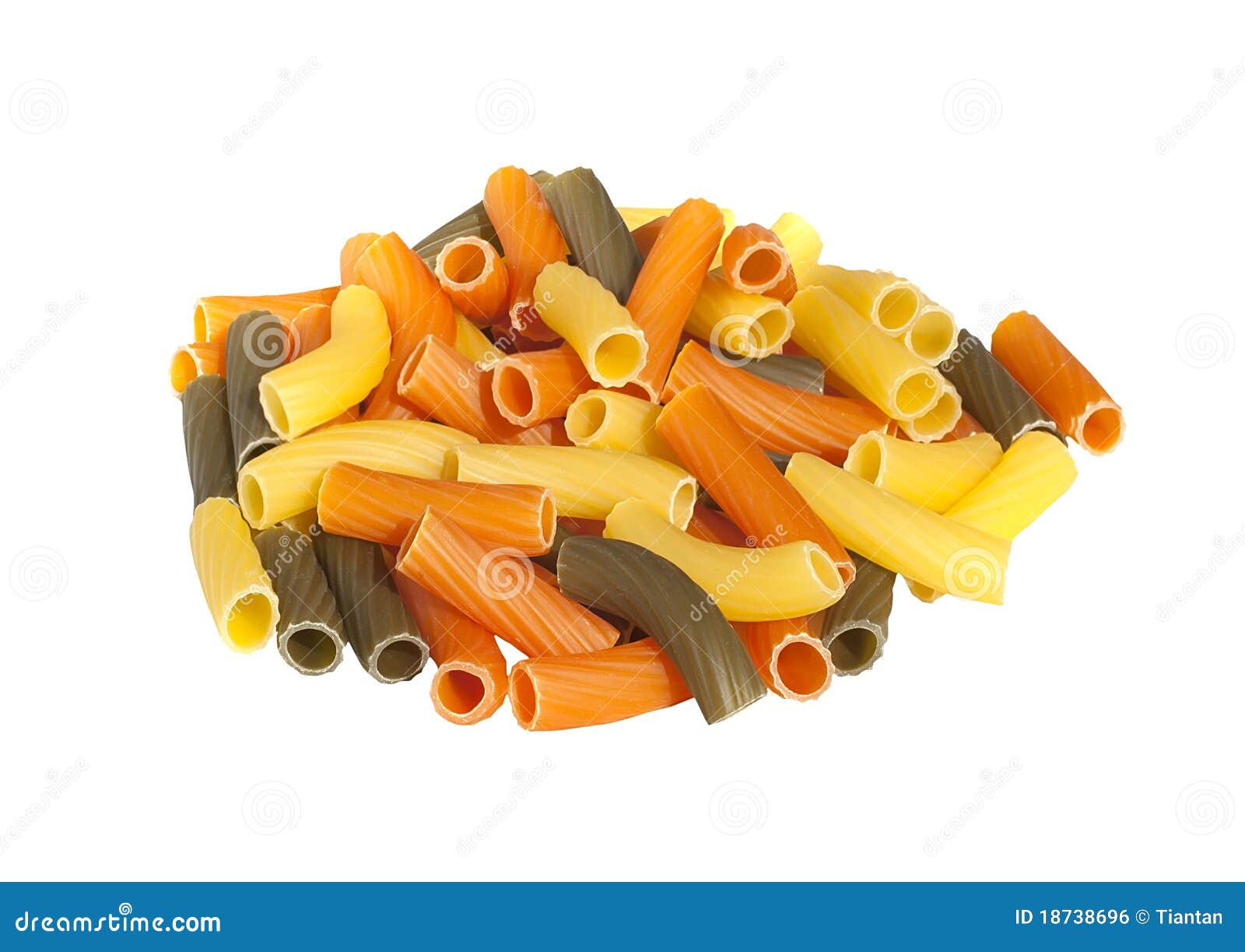 Colored pasta stock photo. Image of group, isolated, food - 18738696