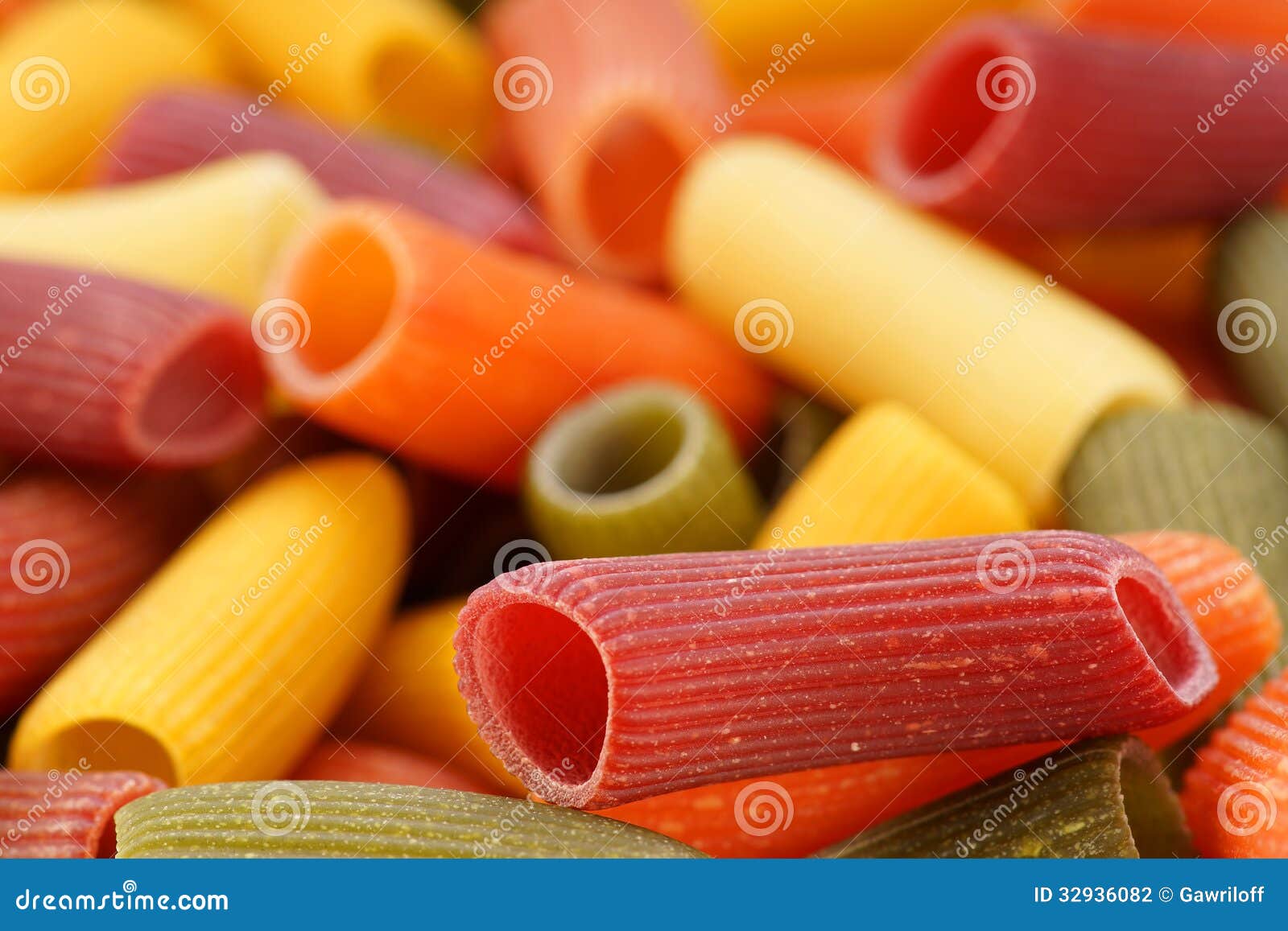 Colored pasta closeup stock photo. Image of group, dried - 32936082