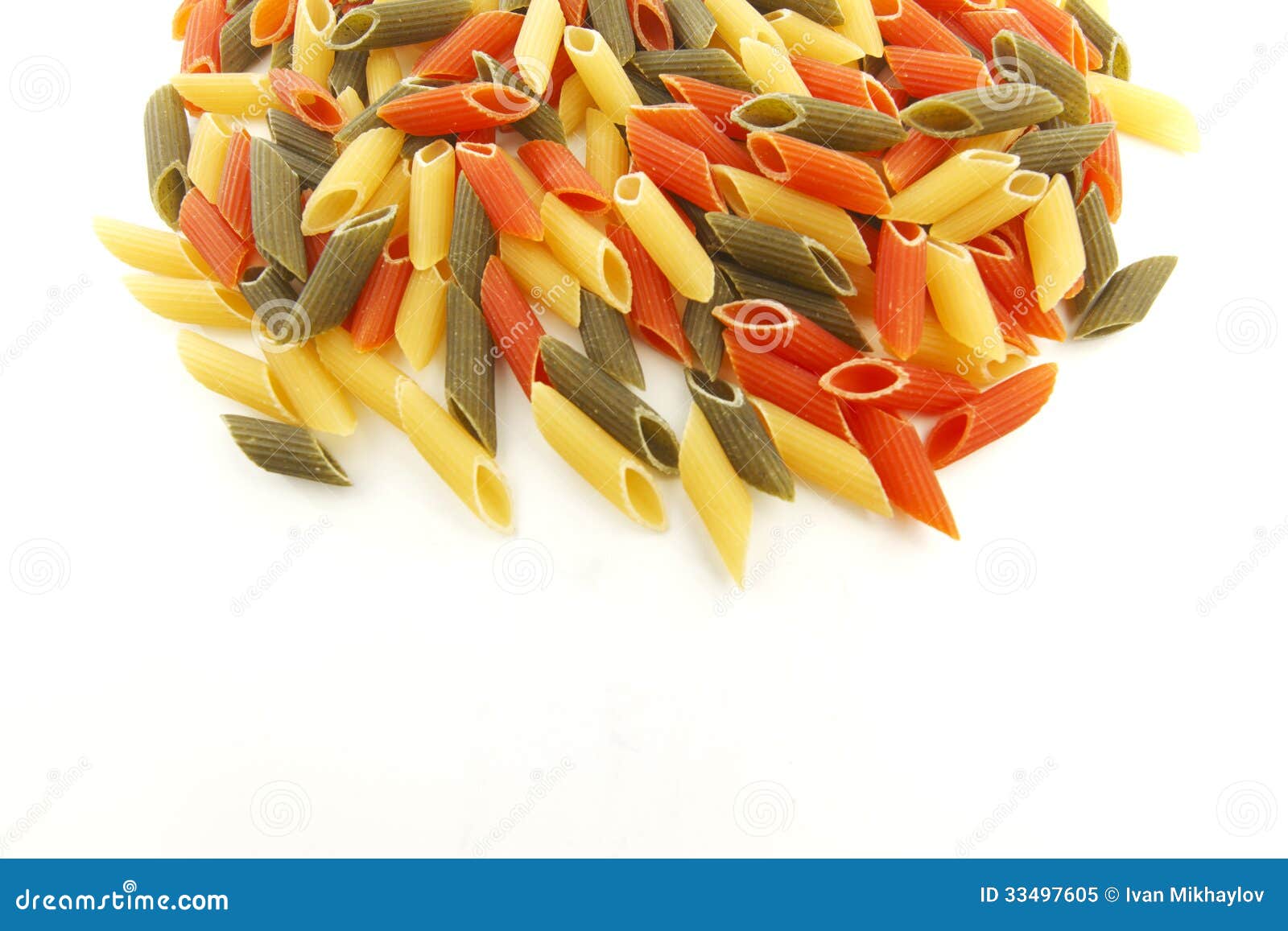 Colored pasta stock image. Image of green, dinner, flour - 33497605