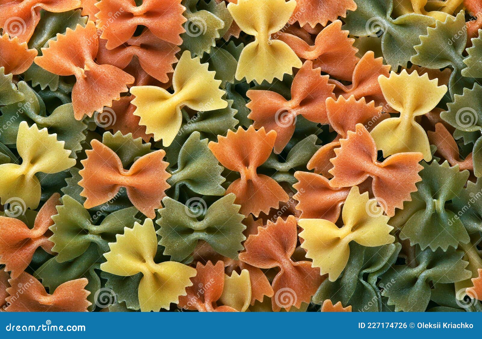 Colored Pasta Texture Background. Tricolor Pasta Stock Photo - Image of ...