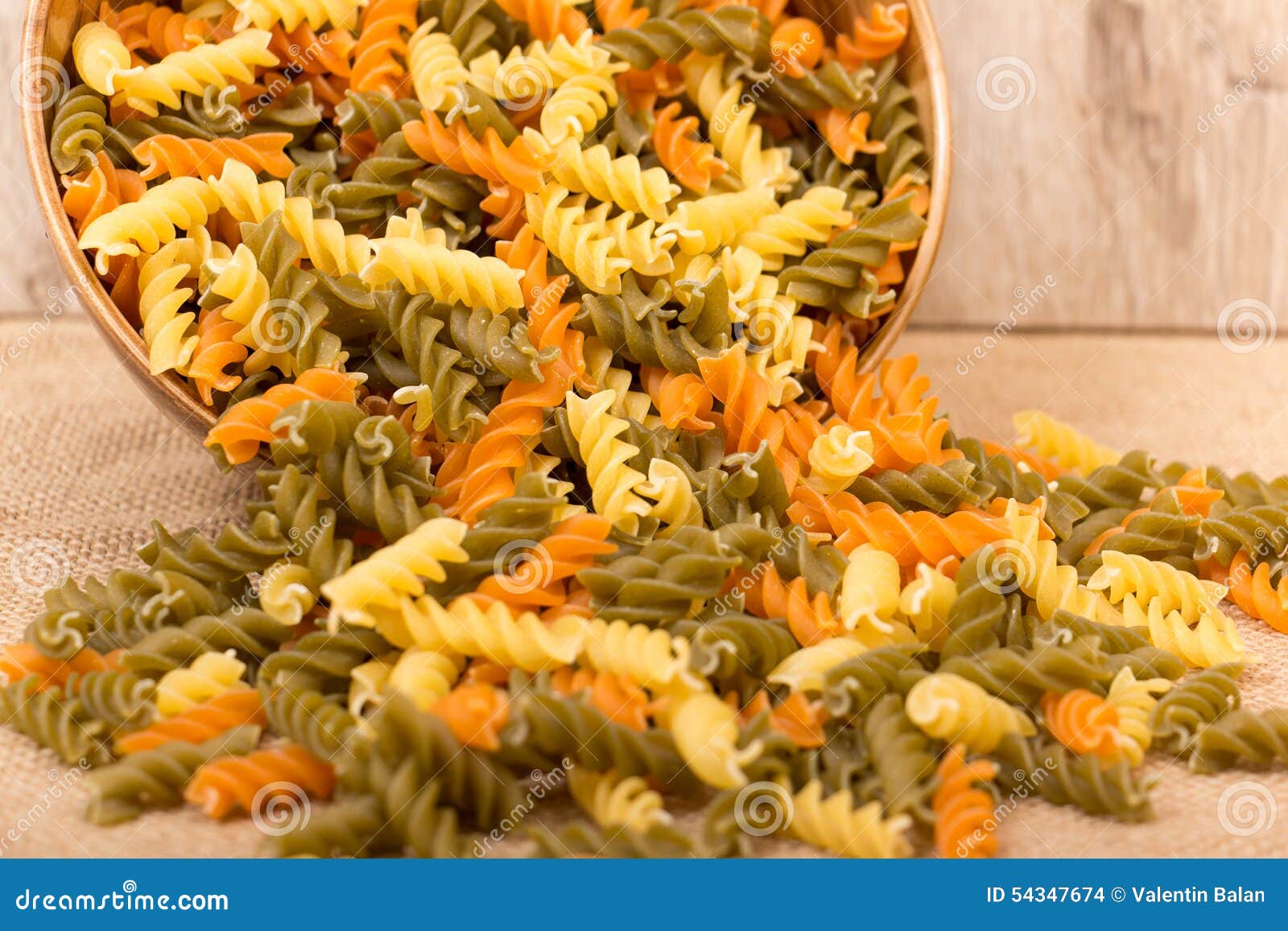 Colored pasta stock photo. Image of diet, eating, detail - 54347674