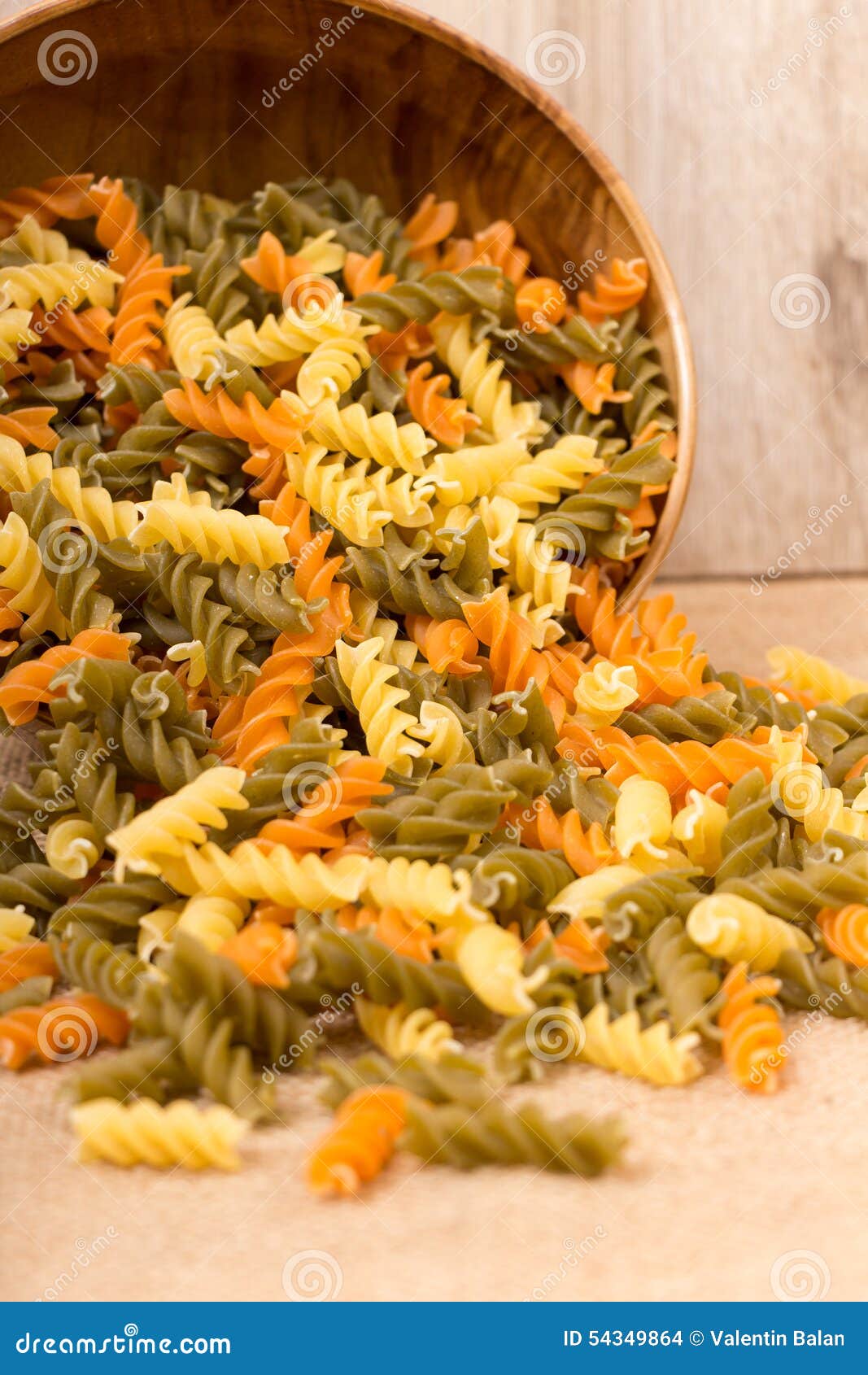 Colored pasta stock photo. Image of detail, ingredient - 54349864