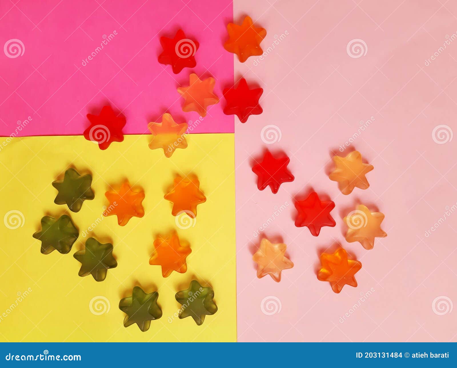 Colored pastel stars stock photo. Image of colorfulpapers - 203131484