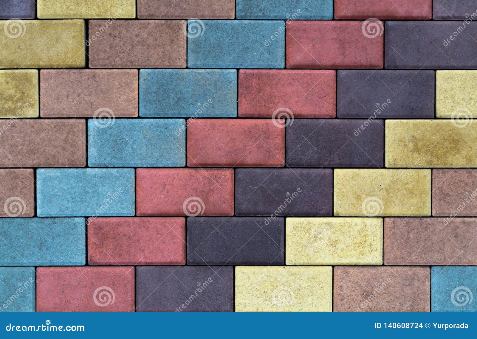 Colored Paving Slab with a Beautiful High-quality Texture Close Up ...