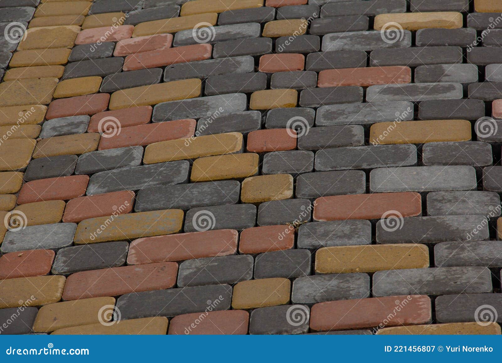 Colored Paving Slabs are Wet after the Rain Stock Image - Image of ...