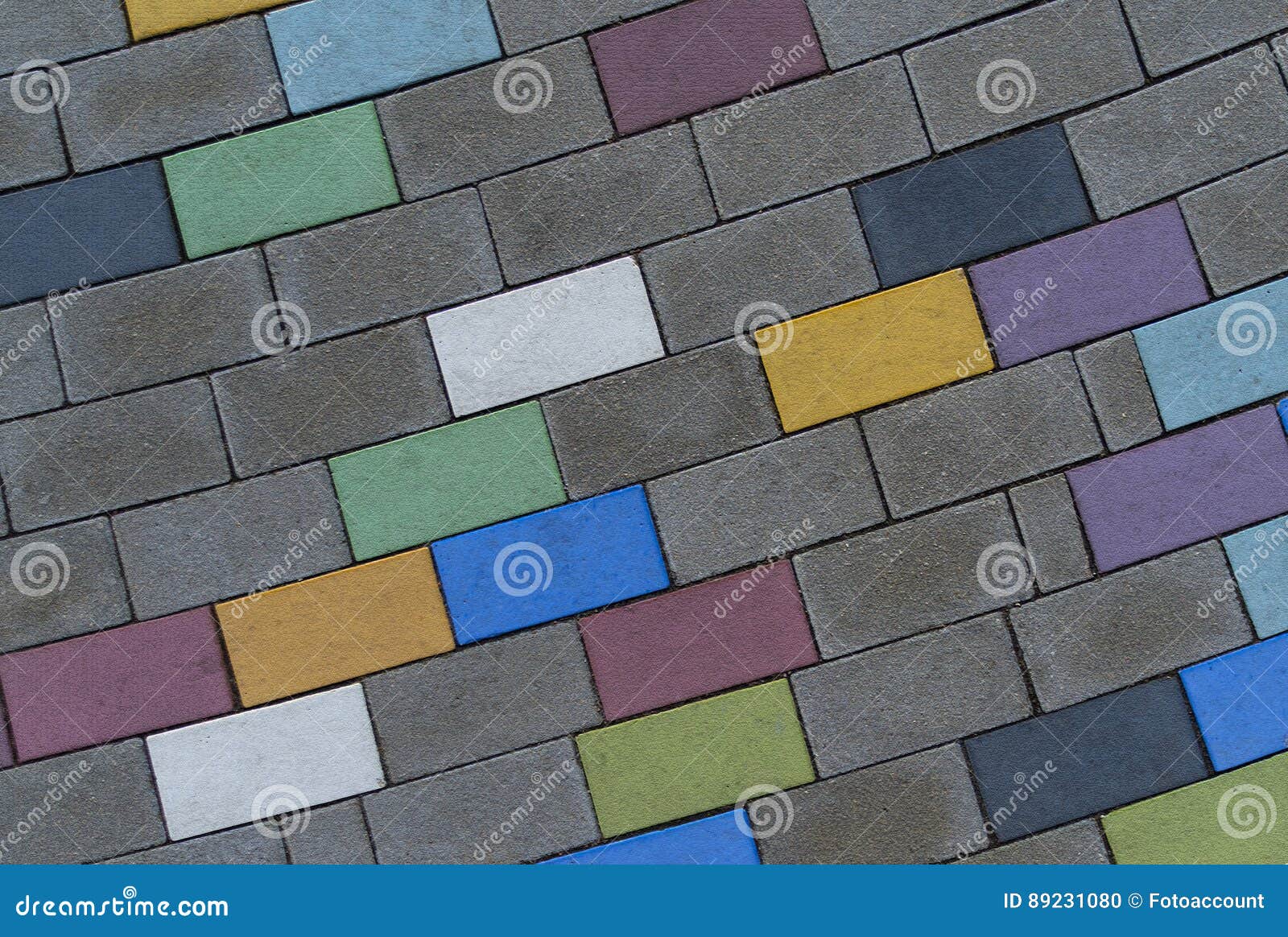 Colored paving tiles stock photo. Image of color, shape - 89231080