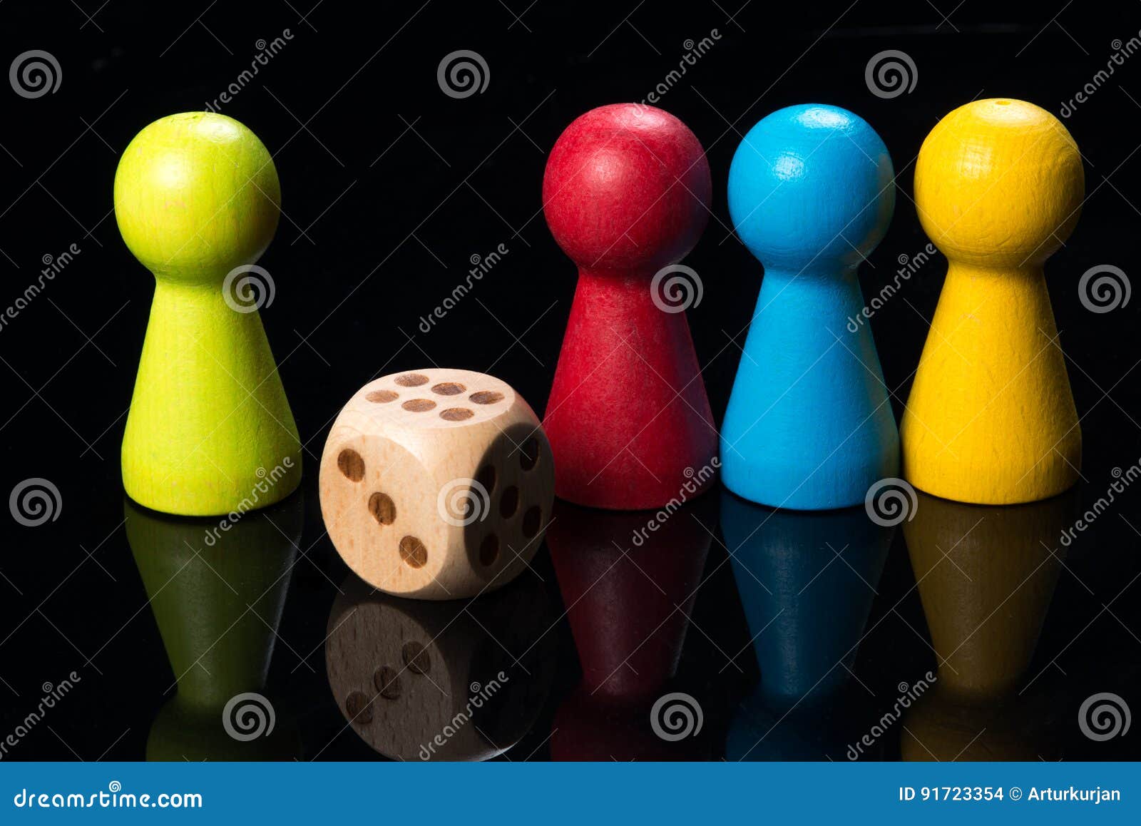 Colored pawns stock photo. Image of game, planks, learn - 91723354