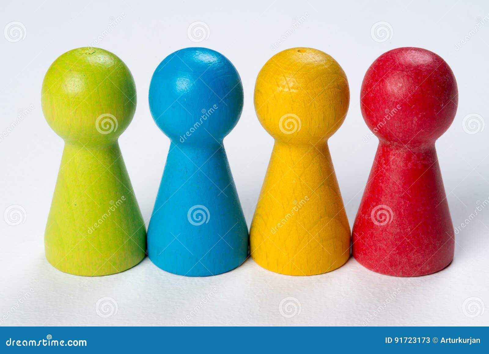 Colored pawns stock image. Image of copy, green, concept - 91723173