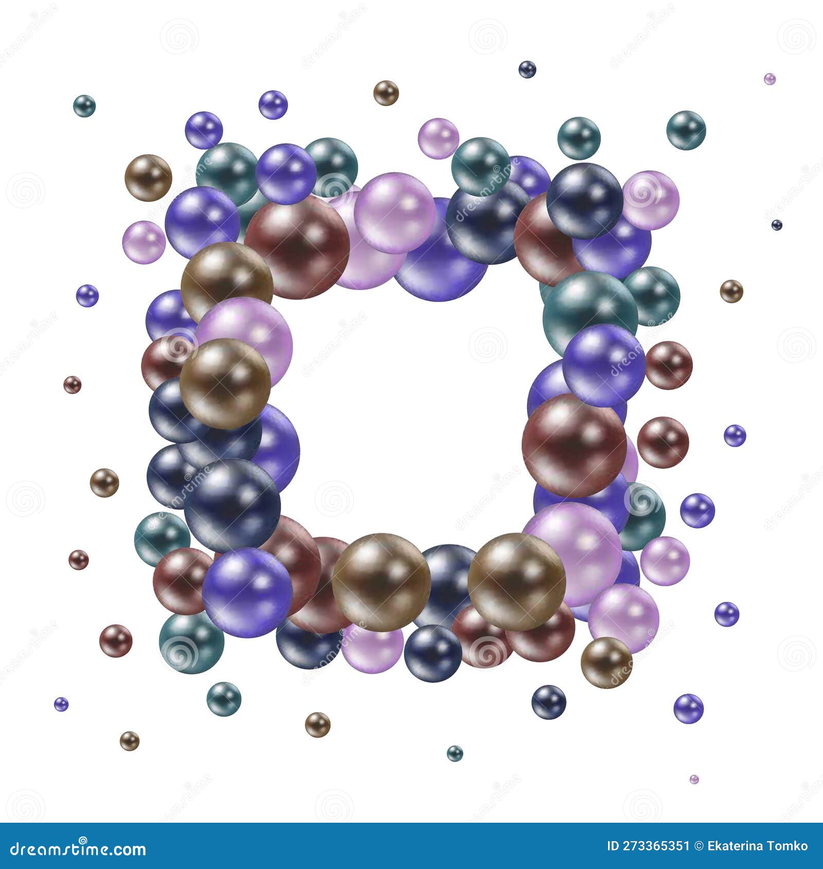 Colored Pearls. Abstract Illustration Vector Background. Eps 10 Stock ...