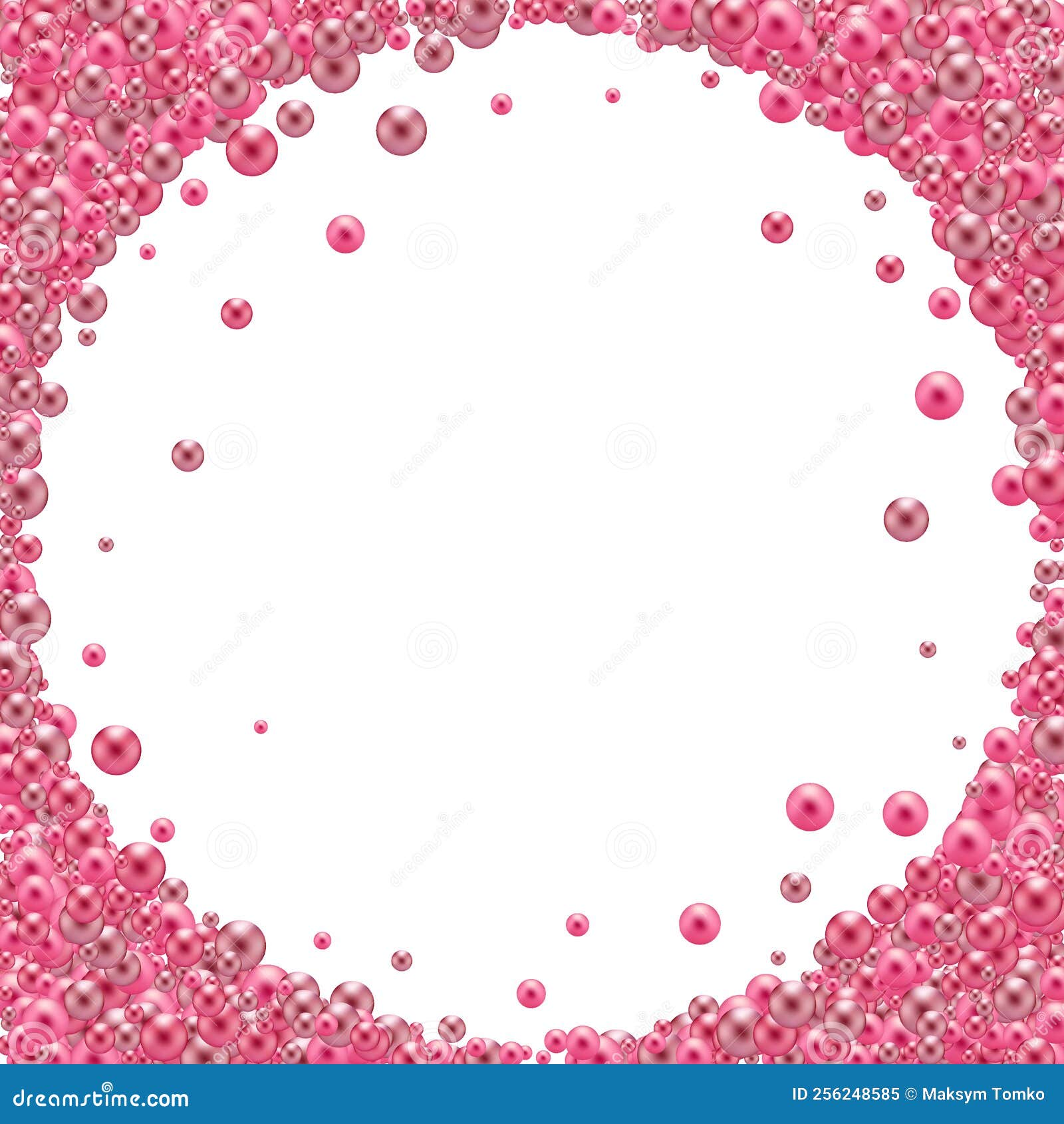 Colored Pearls. Abstract Vector Background. Festive Template. Eps 10 ...
