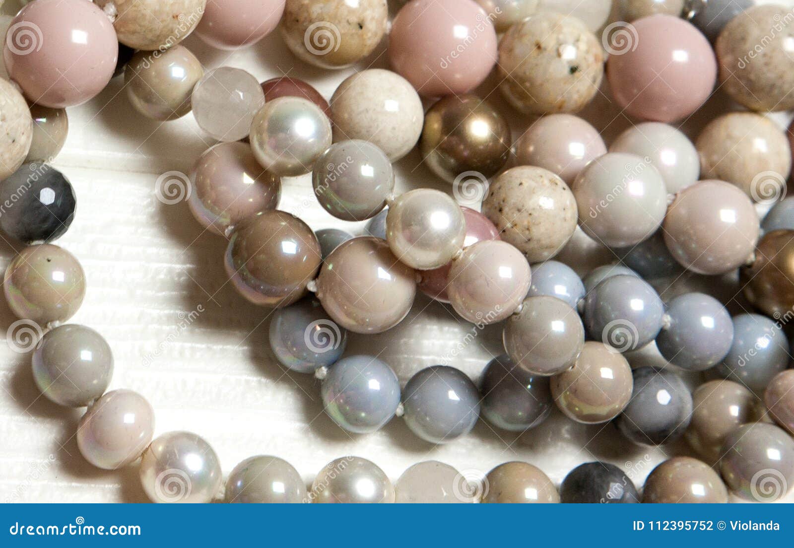 Colored pearls stock photo. Image of diamonds, beauty - 112395752