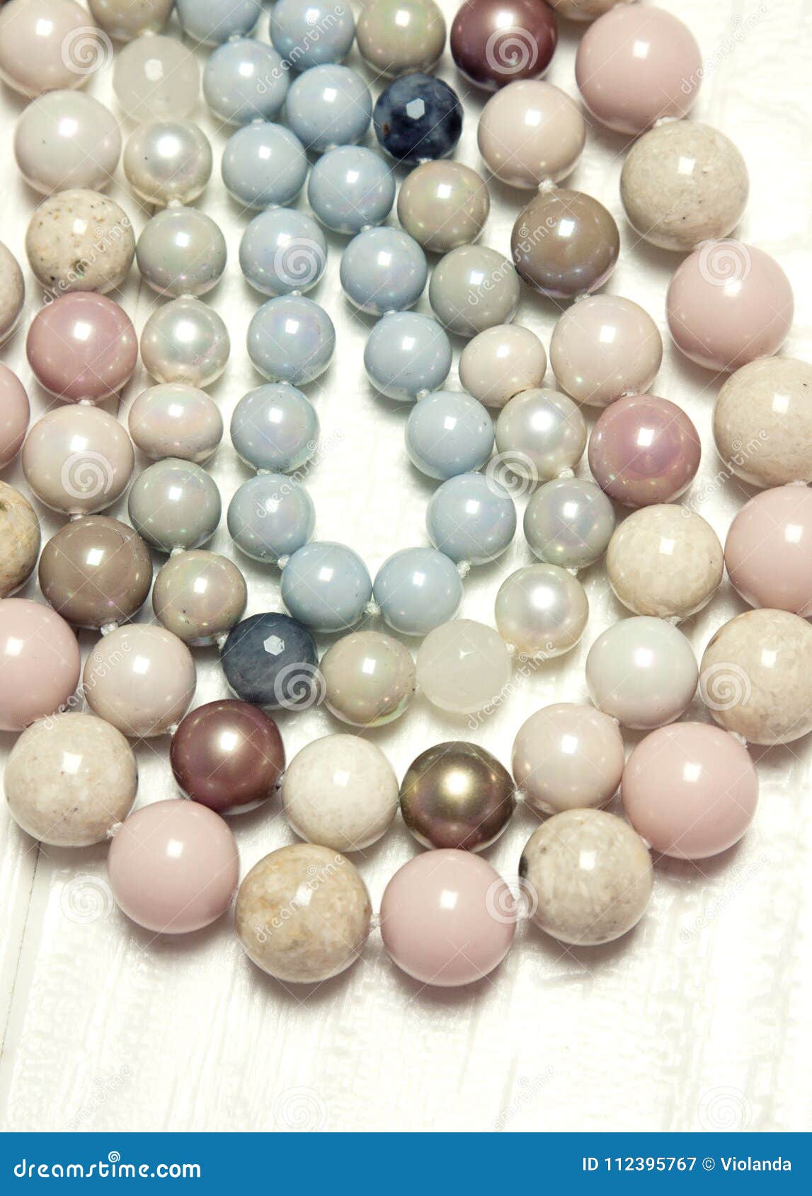 Colored pearls stock image. Image of beautiful, jewellery - 112395767