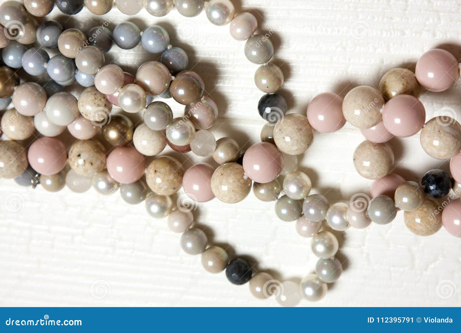 Colored pearls stock image. Image of blue, group, golden - 112395791