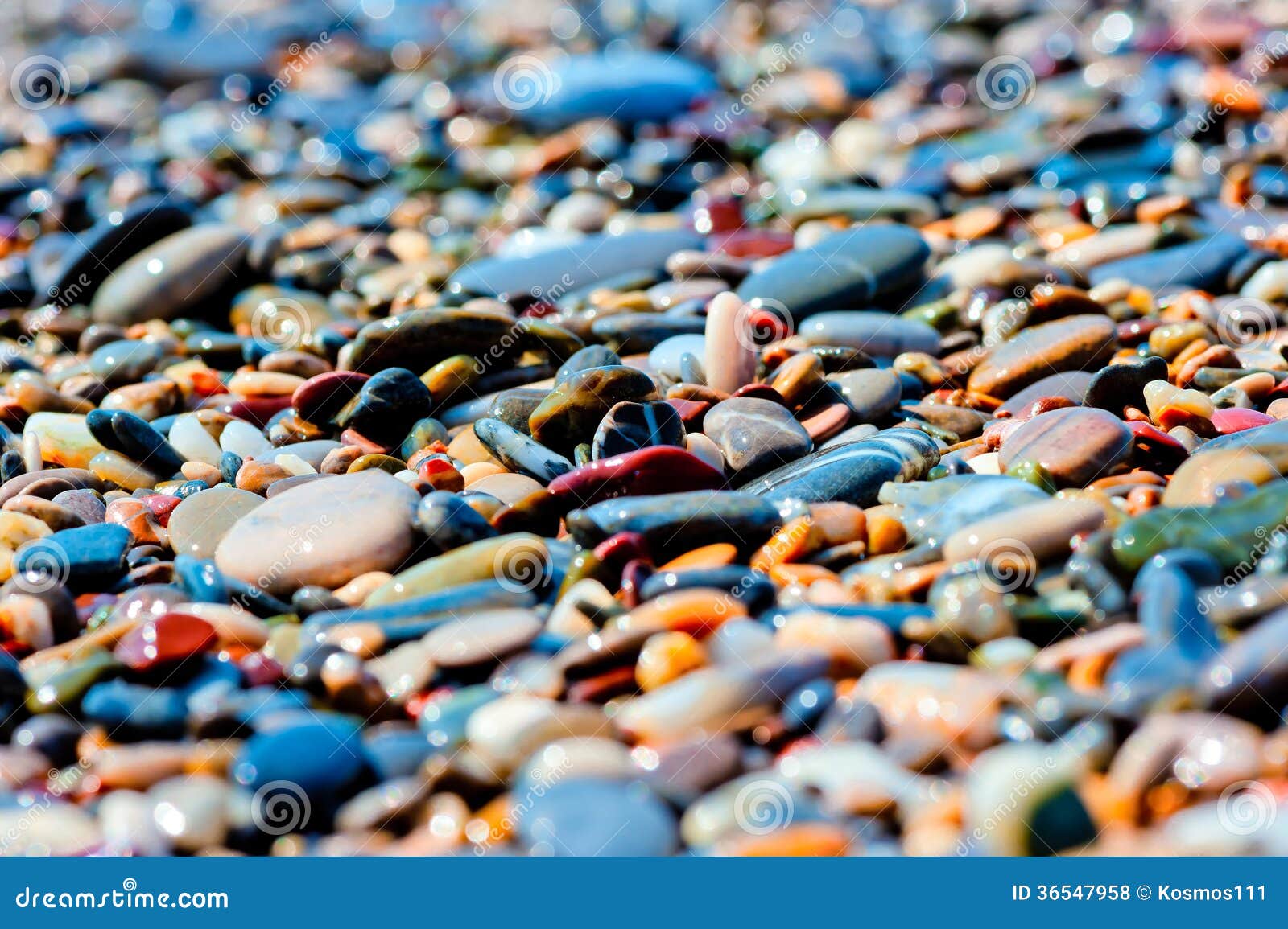 Colored Pebbles on the Beach Stock Photo - Image of mineral, beauty ...