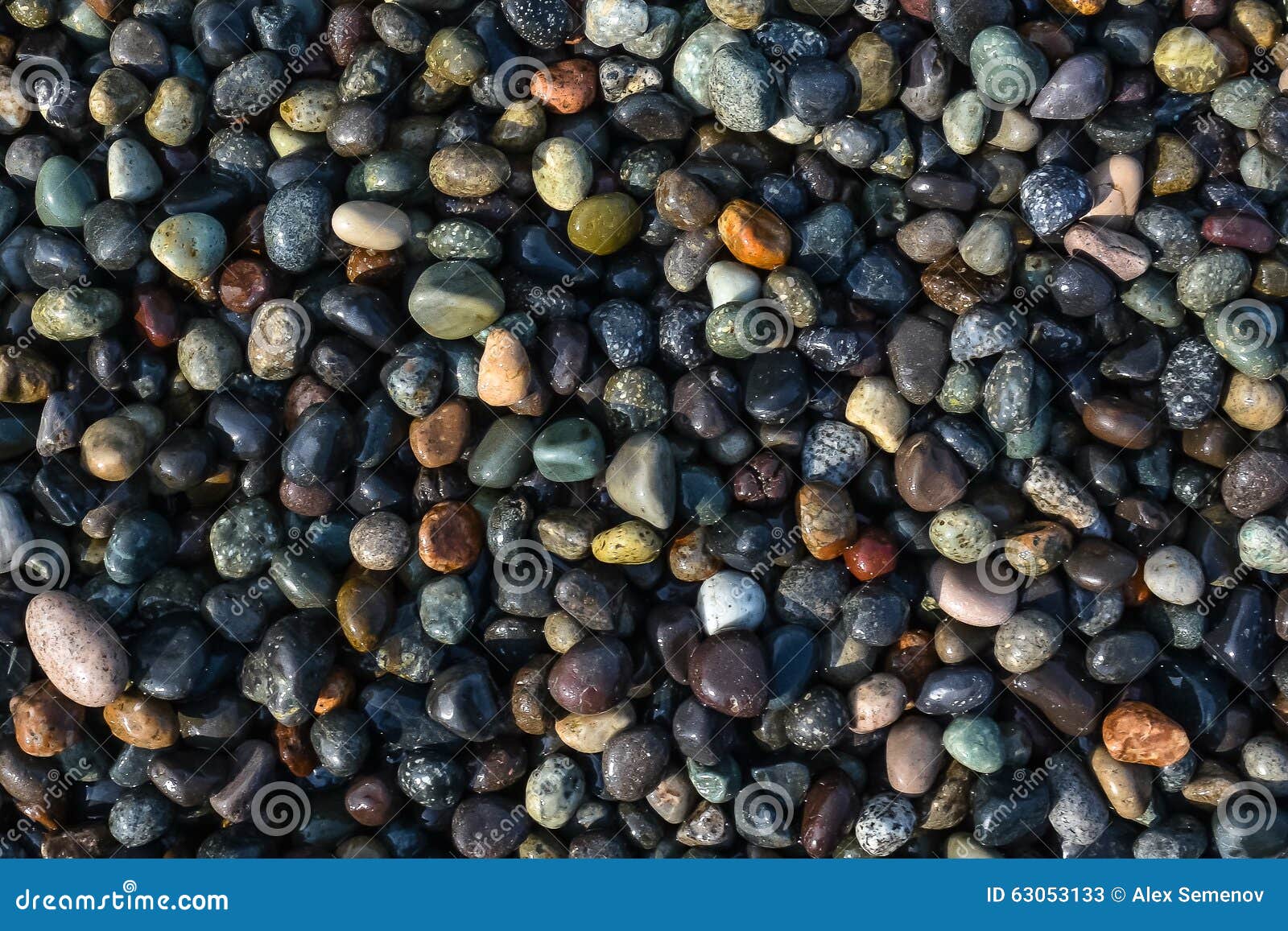 Colored pebbles stock image. Image of gray, smooth, pebbles - 63053133