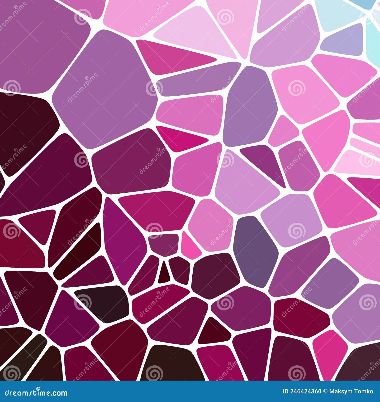 Colored Pebbles. Pebble Polygonal Style. Layout for Advertising. Eps 10 ...