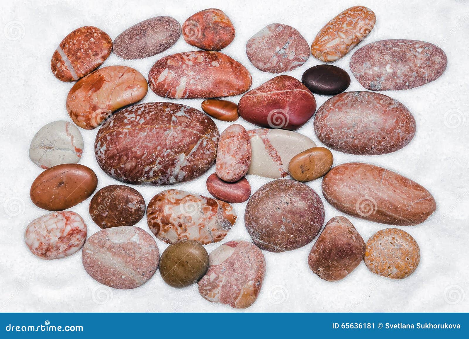 Colored Pebbles on a White Background Stock Image - Image of pebbles ...