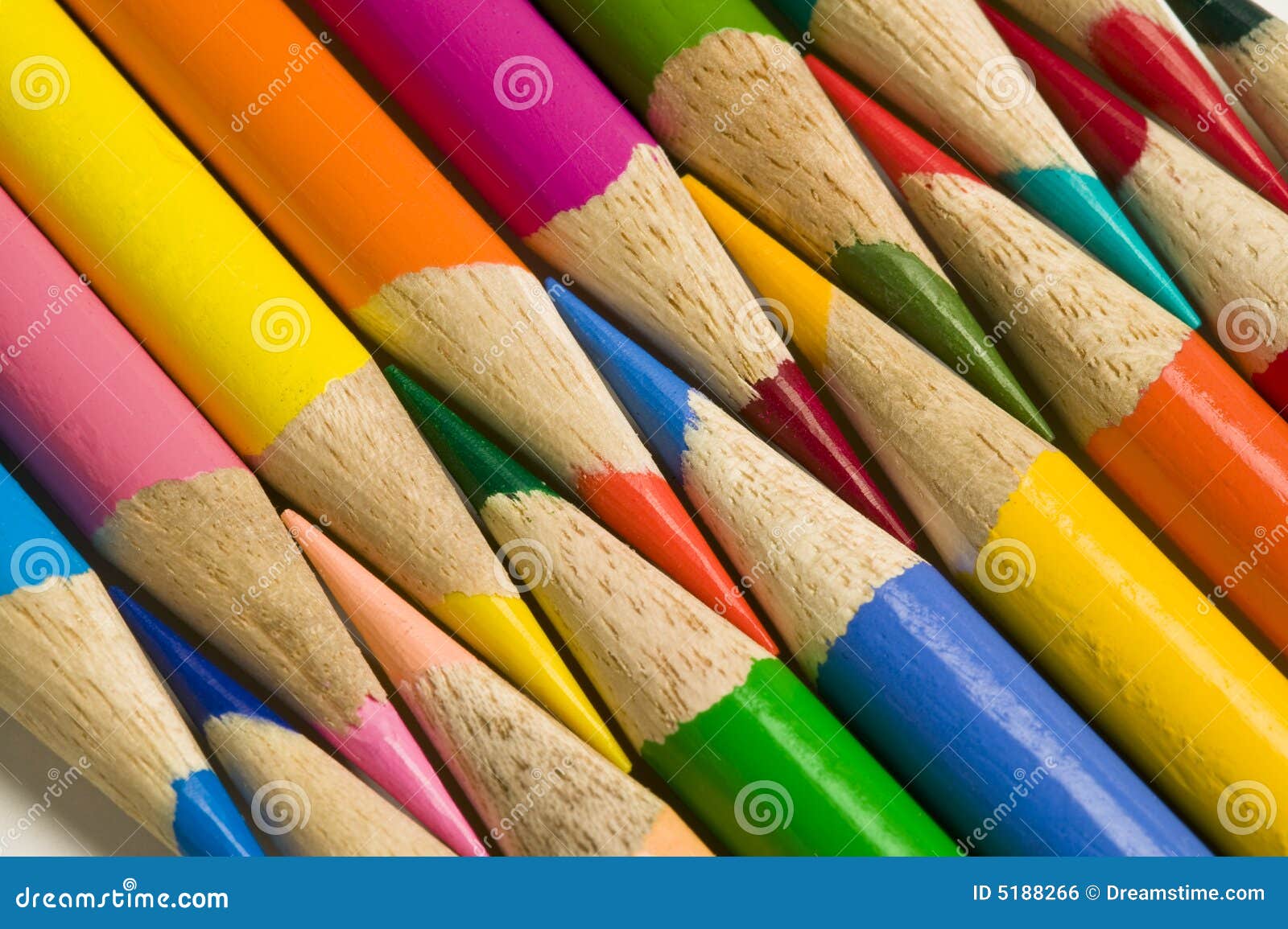 Colored pencil crayons stock photo. Image of still, pattern - 5188266