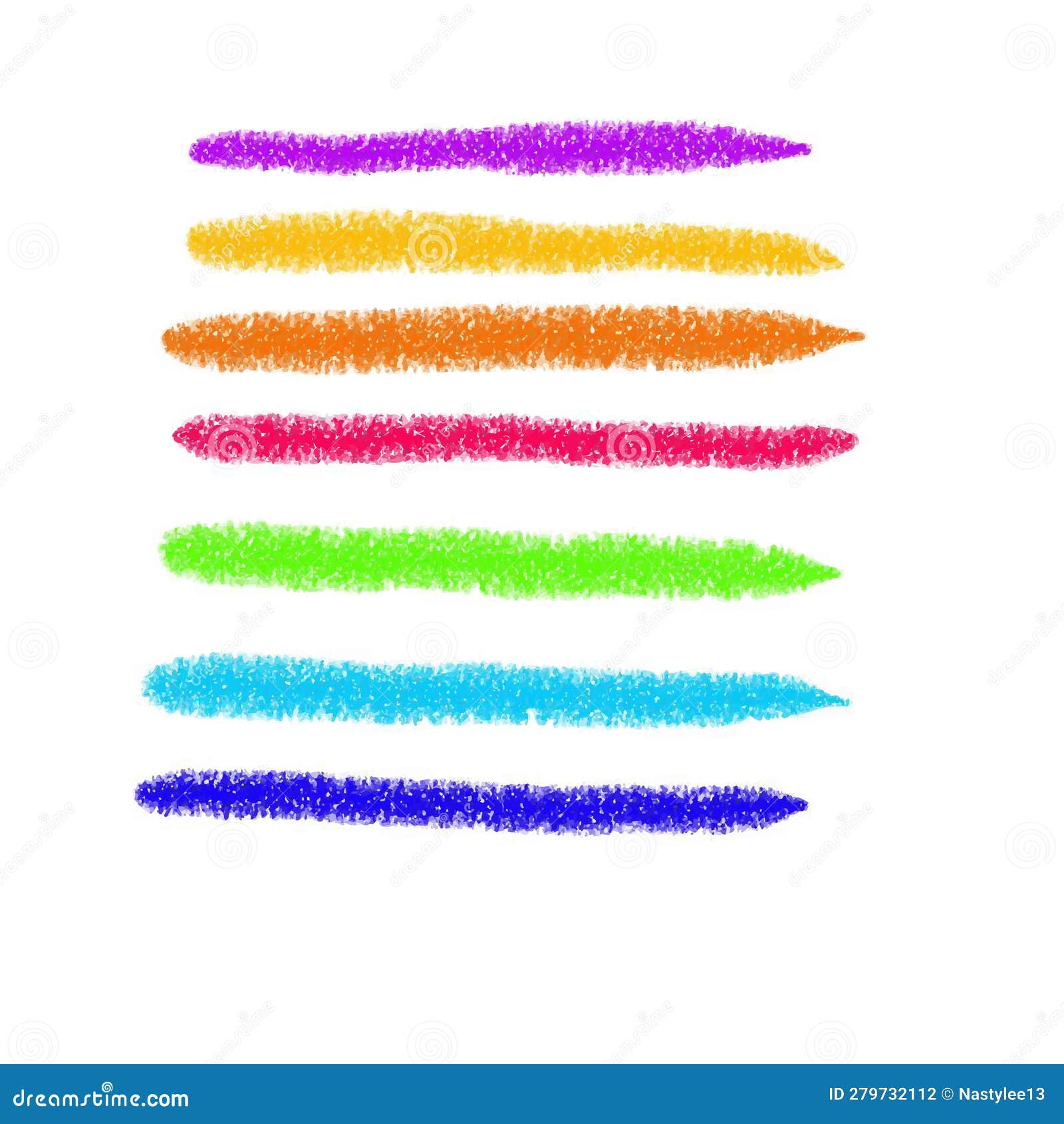 Colored Pencil Lines Children S Drawing Vector Stock Vector ...