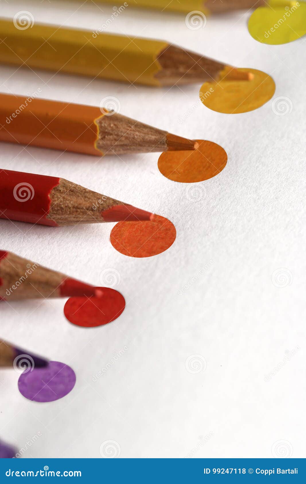 Colored pencil points stock photo. Image of grape, colored - 99247118