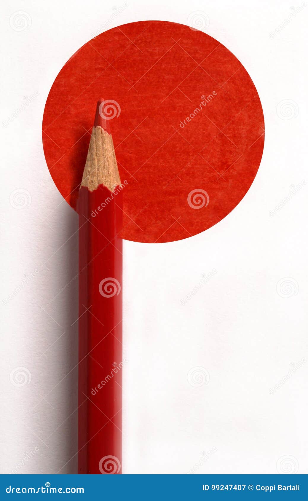 Colored pencil on red stock image. Image of pencils, beauty - 99247407