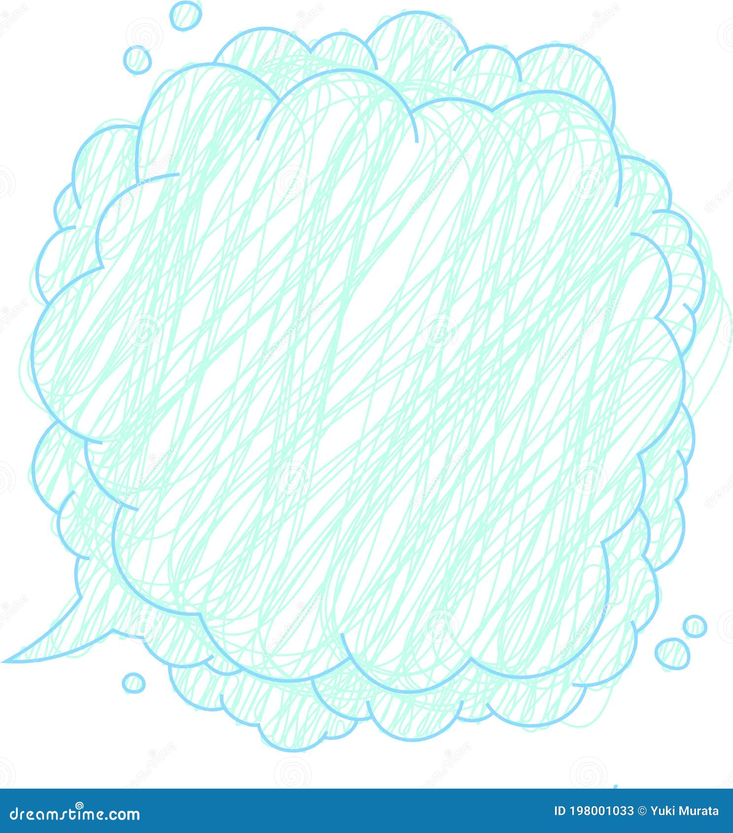 Colored Pencil Style Bubble Comic Callout Stock Vector - Illustration ...