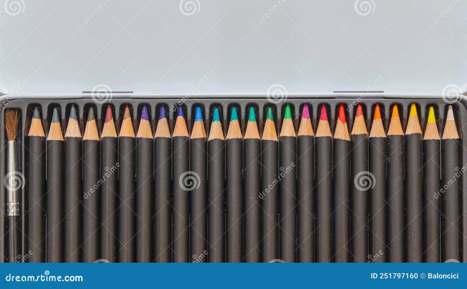 Colored Pencil Tips stock photo. Image of draw, count - 251797160