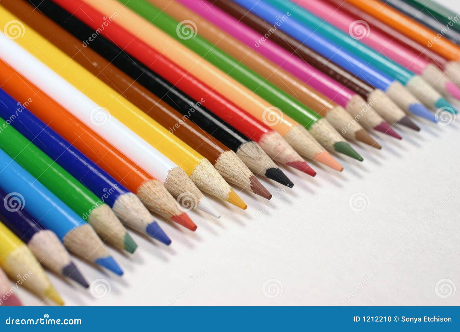 Colored Pencils stock photo. Image of draw, sharpen, pencils - 1212210