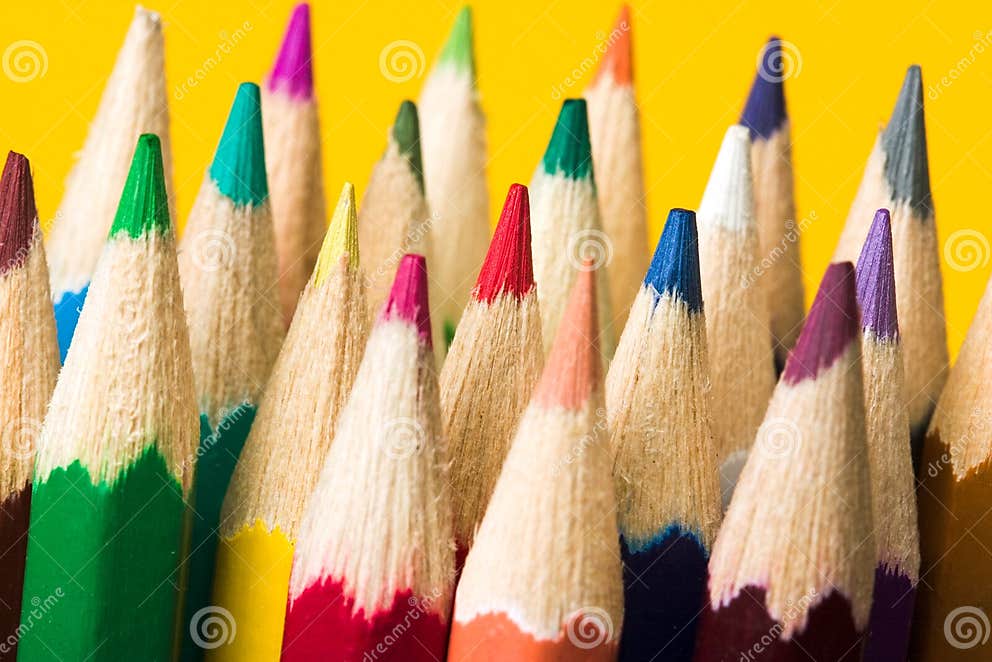 Colored pencils stock photo. Image of draw, artist, creativity - 1393390