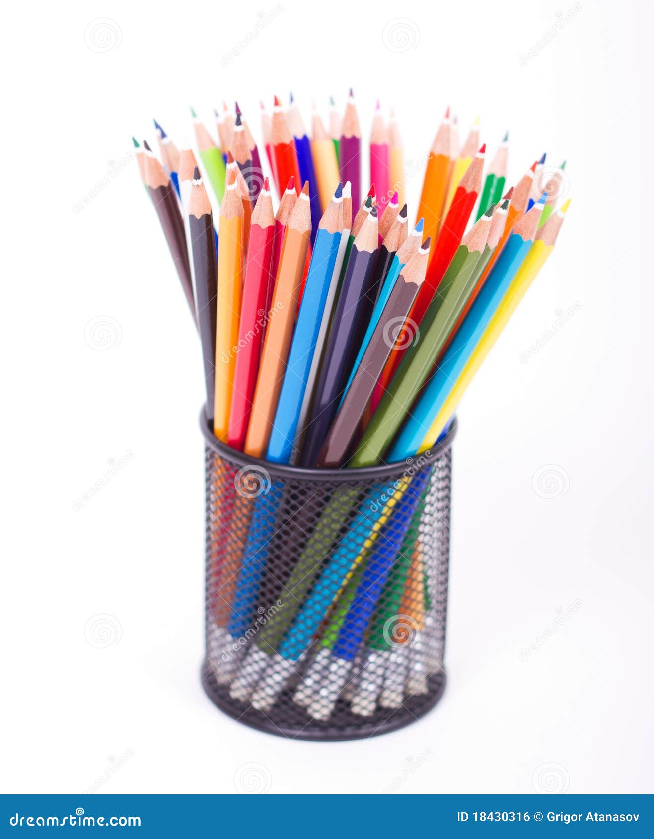 Colored pencils stock photo. Image of group, colored - 18430316