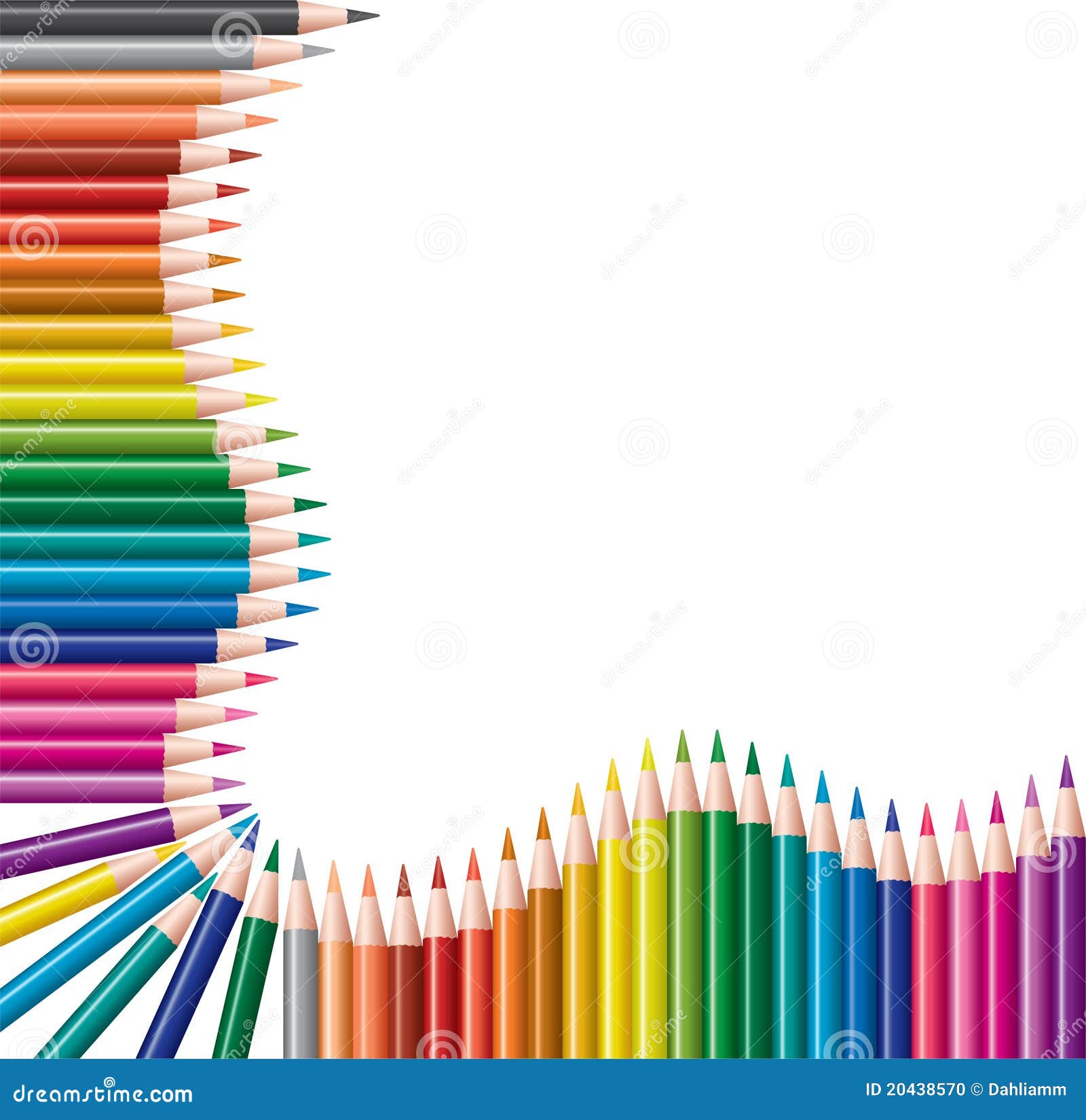 Colored pencils stock vector. Illustration of green, pencil - 20438570