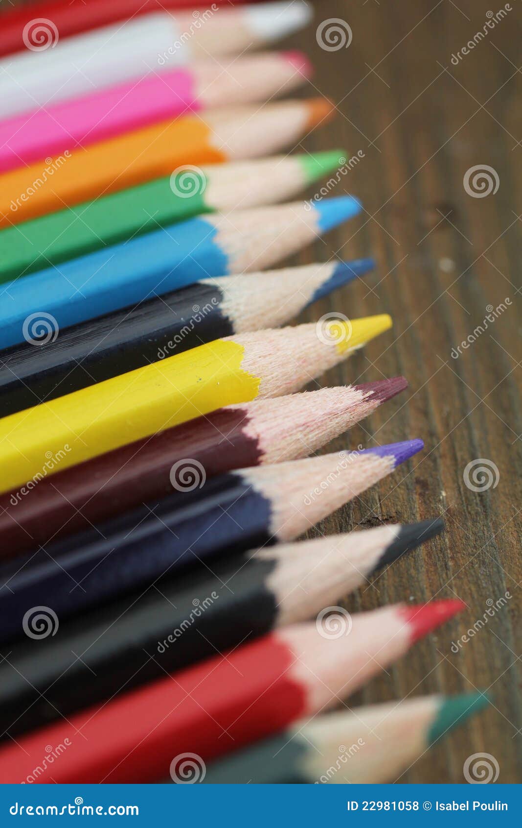 Colored pencils stock photo. Image of assortment, pencil - 22981058