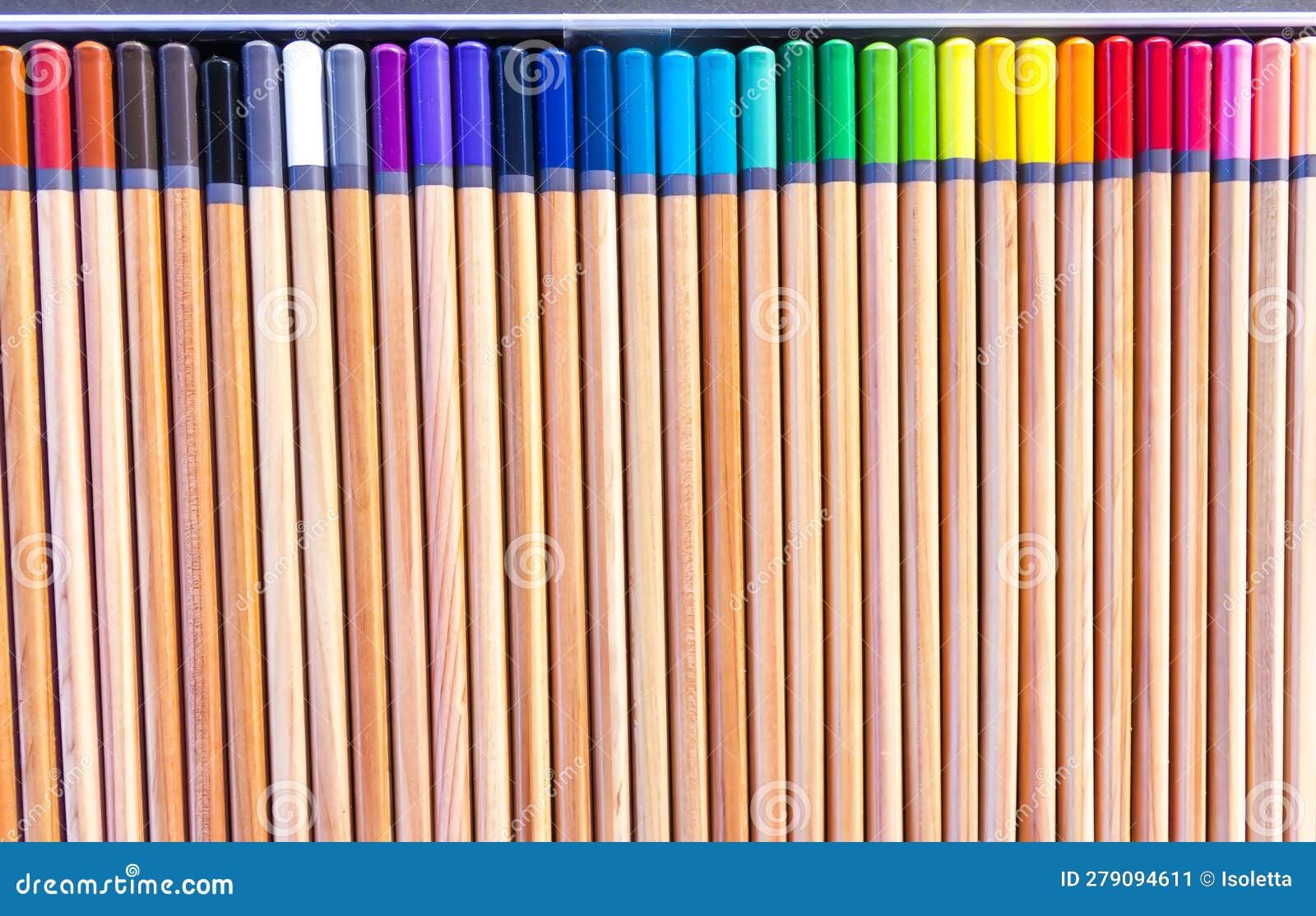 Colored Pencils. Back To School Background Stock Image - Image of ...