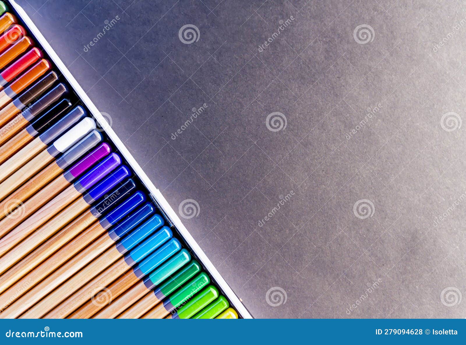 Colored Pencils. Back To School Background Stock Photo - Image of ...